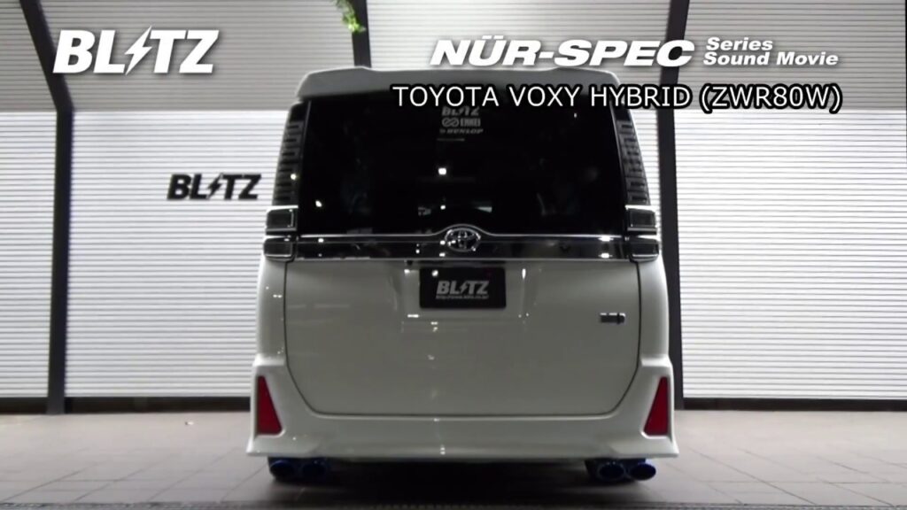 BLITZ / NUR-SPEC VSR ZWR80W TOYOTA VOXY HYBRID EXHAUST SOUND | ヴォクシー ...